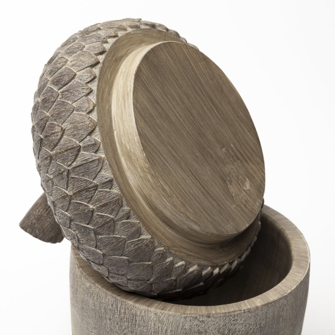 Mandor Acorn Storage Box - Charming Nature-Inspired Décor for Organizi