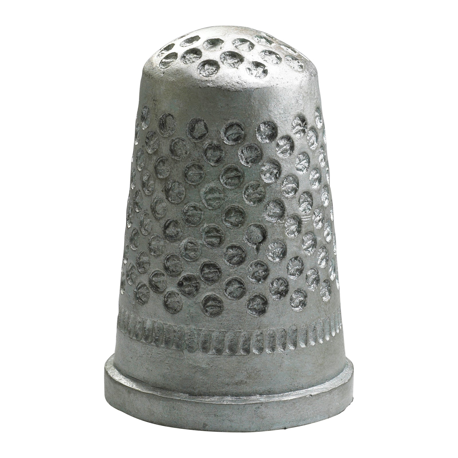 Sewing Thimble Token Sculpture - Elegant Cast Iron Décor Piece for Cra