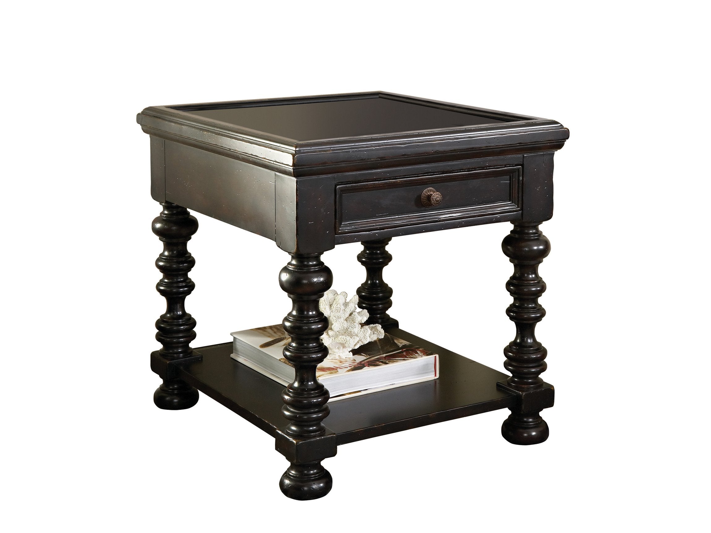 Tommy Bahama Home Explorer End Table - Embrace British Colonial Style