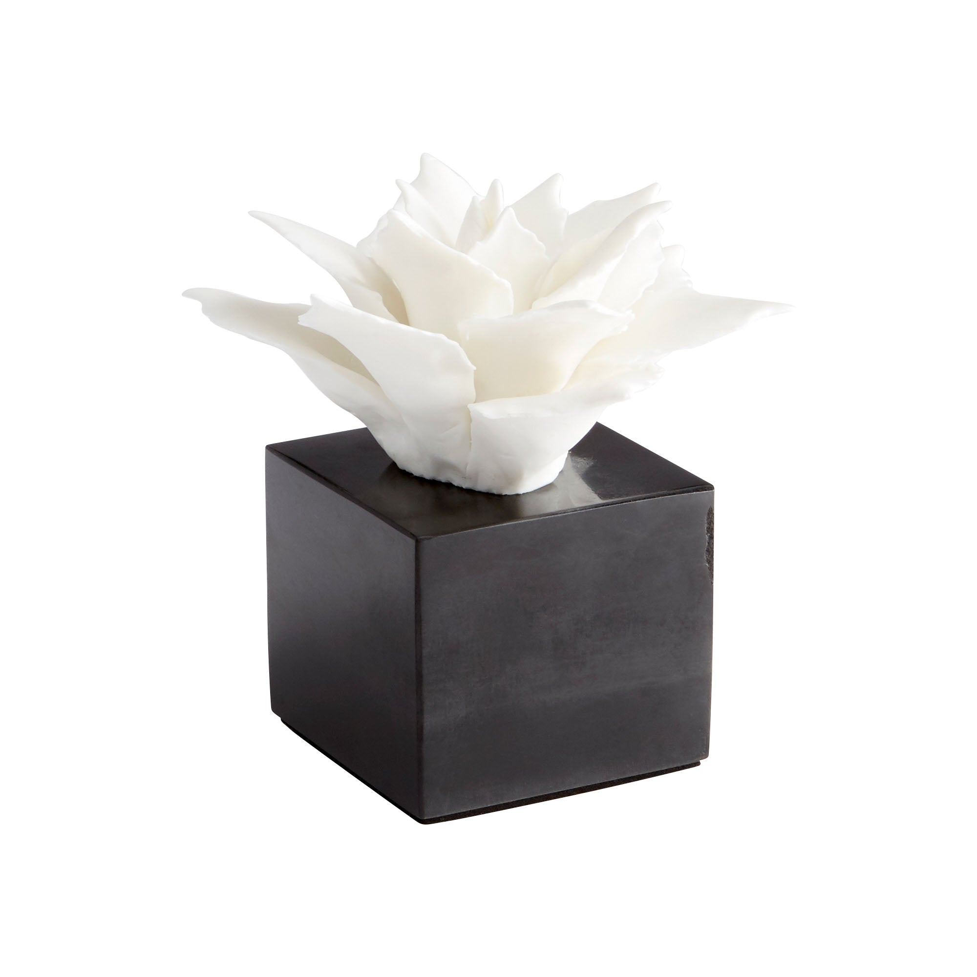 Calendine Sculpture - Elegant Ceramic and Marble Accent Piece for Home
