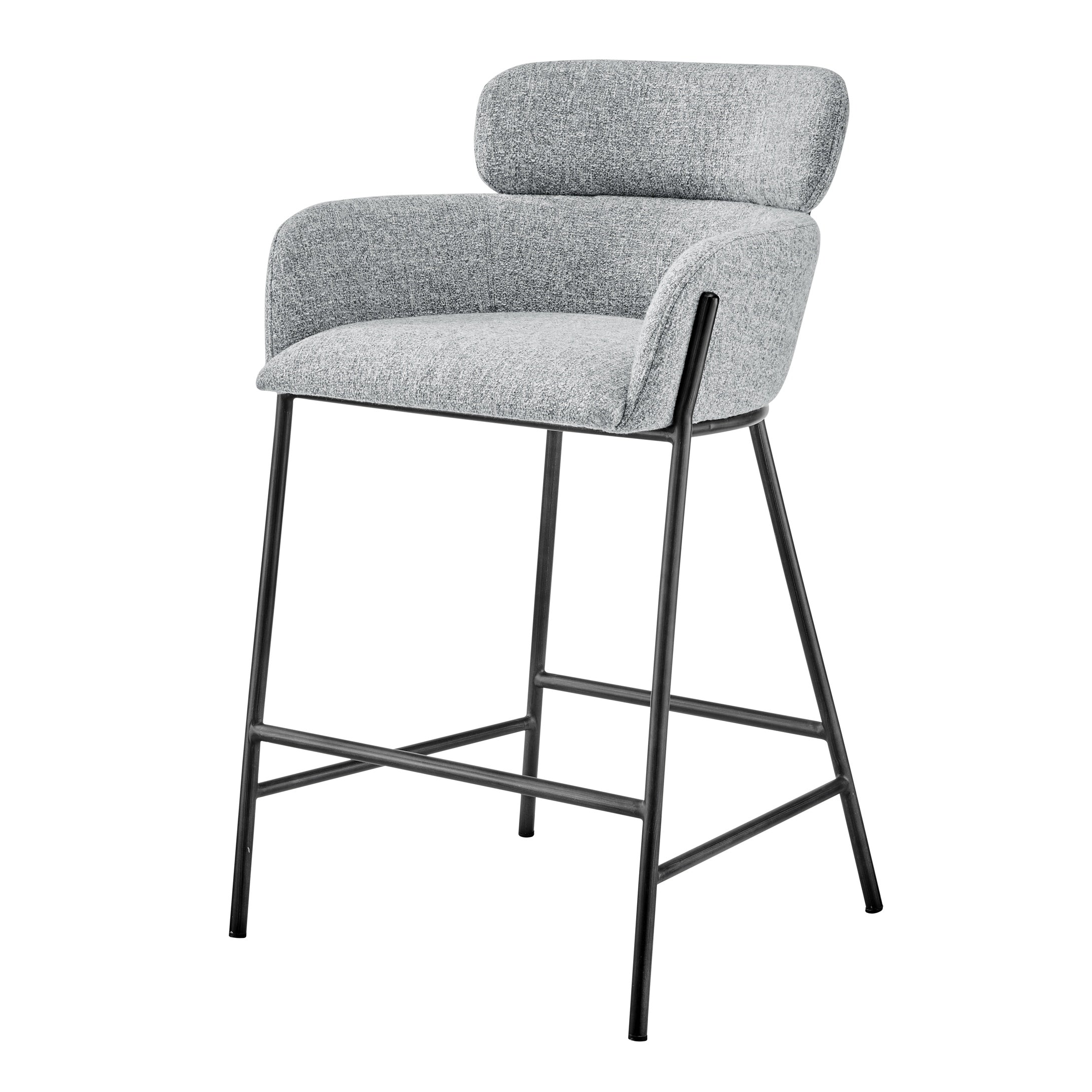 Finley Counter Stool - Stylish Tufted Backrest, Plush Cushioning & Sle