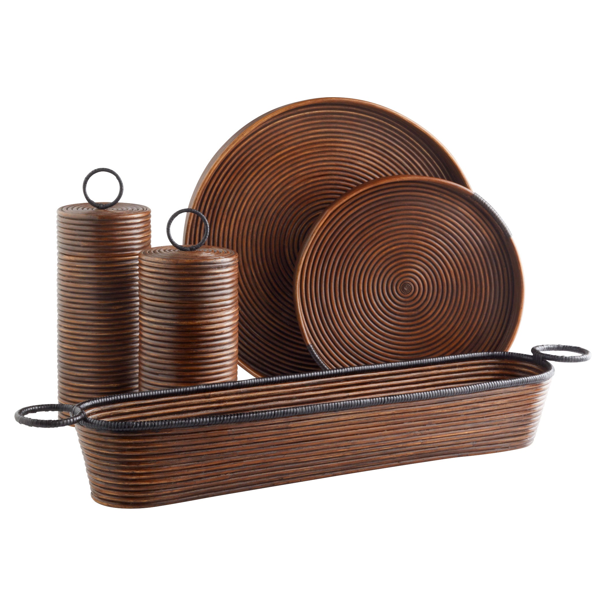 Papeete Canister - Elegant Brown-Bronze-Rust Design for Stylish Storag