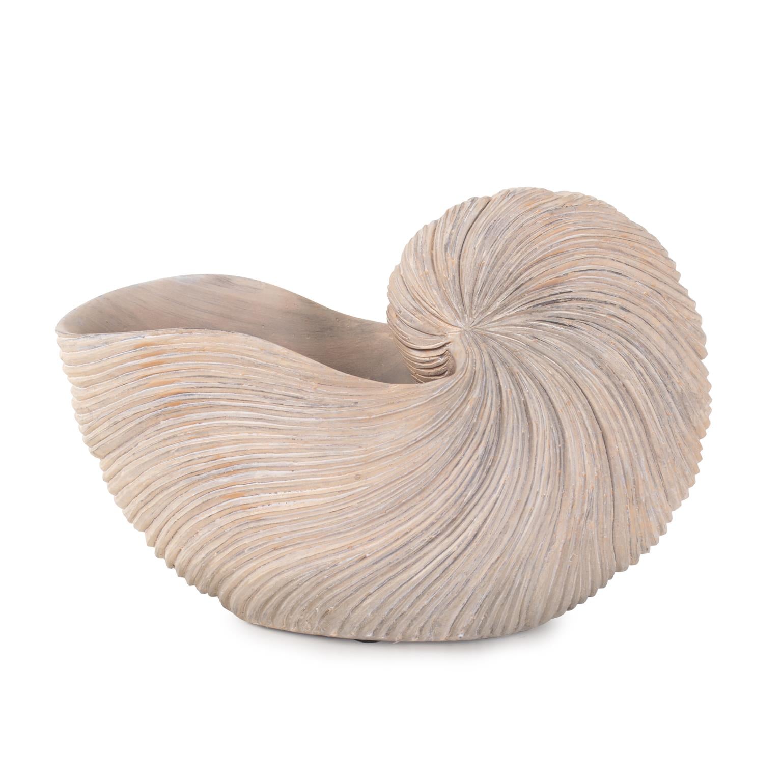 Nautilus Shell Sculpture - Exquisite Ocean-Inspired Art Piece for Home