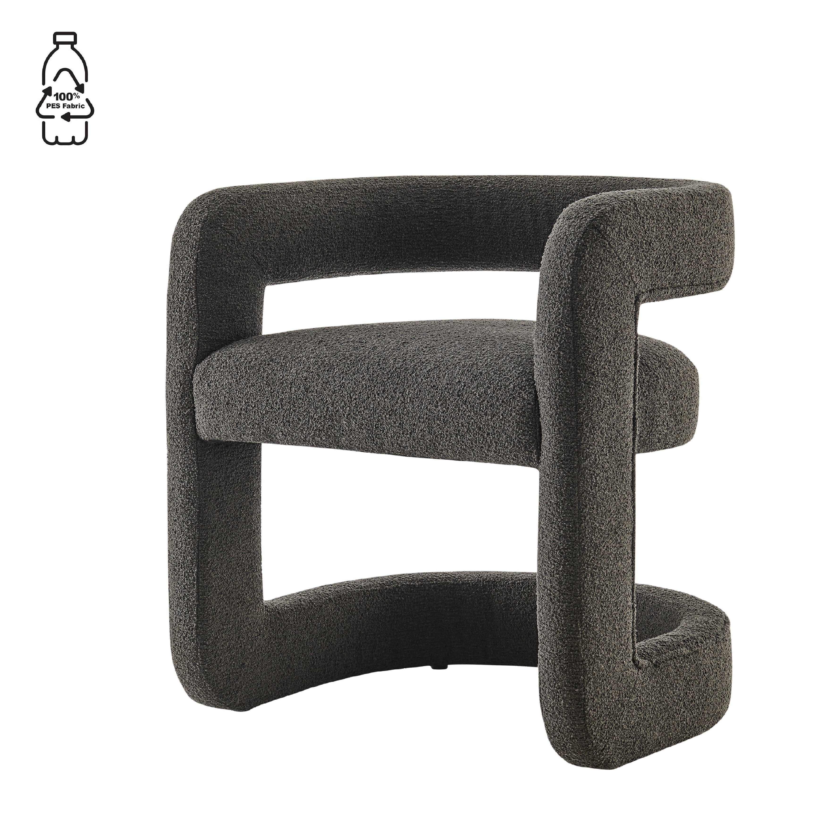 Althea Fabric Dining Side Chair - Luxe Curvilinear Design for Stylish