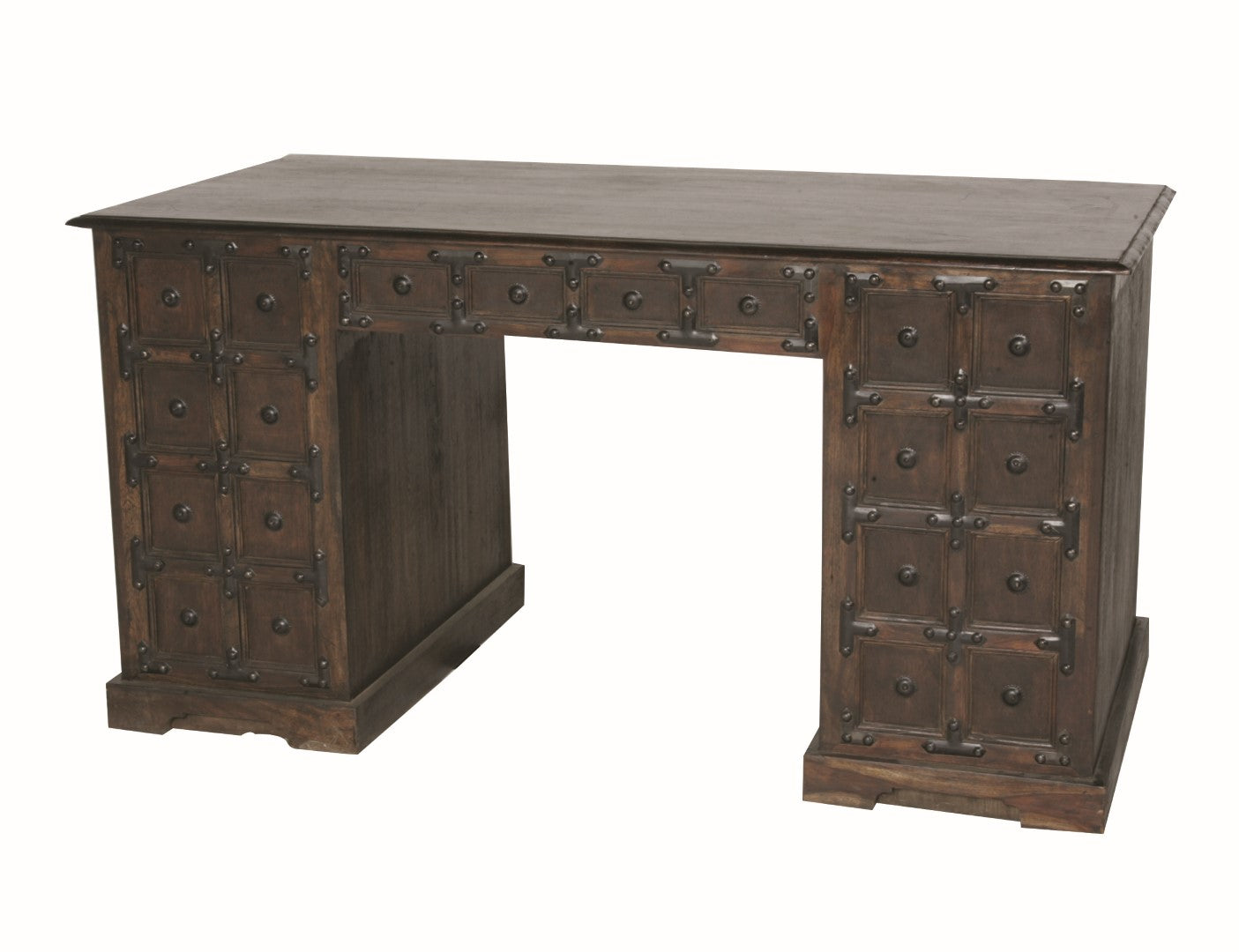 Roma Writing Desk - Handcrafted Solid Acacia Wood with Spanish-Inspire
