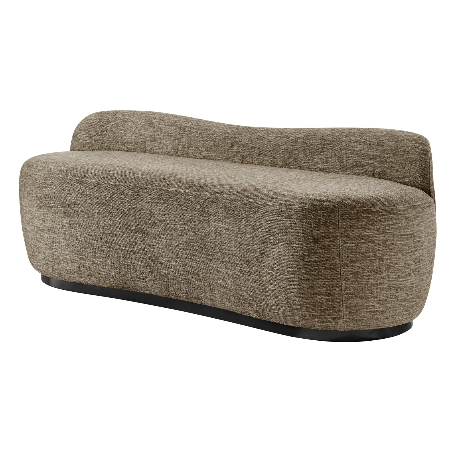 Mandy Fabric Bench – Modern Style Seating with Whimsical Curves, Perfe