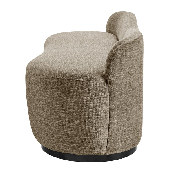 Mandy Fabric Bench – Modern Style Seating with Whimsical Curves, Perfe ...