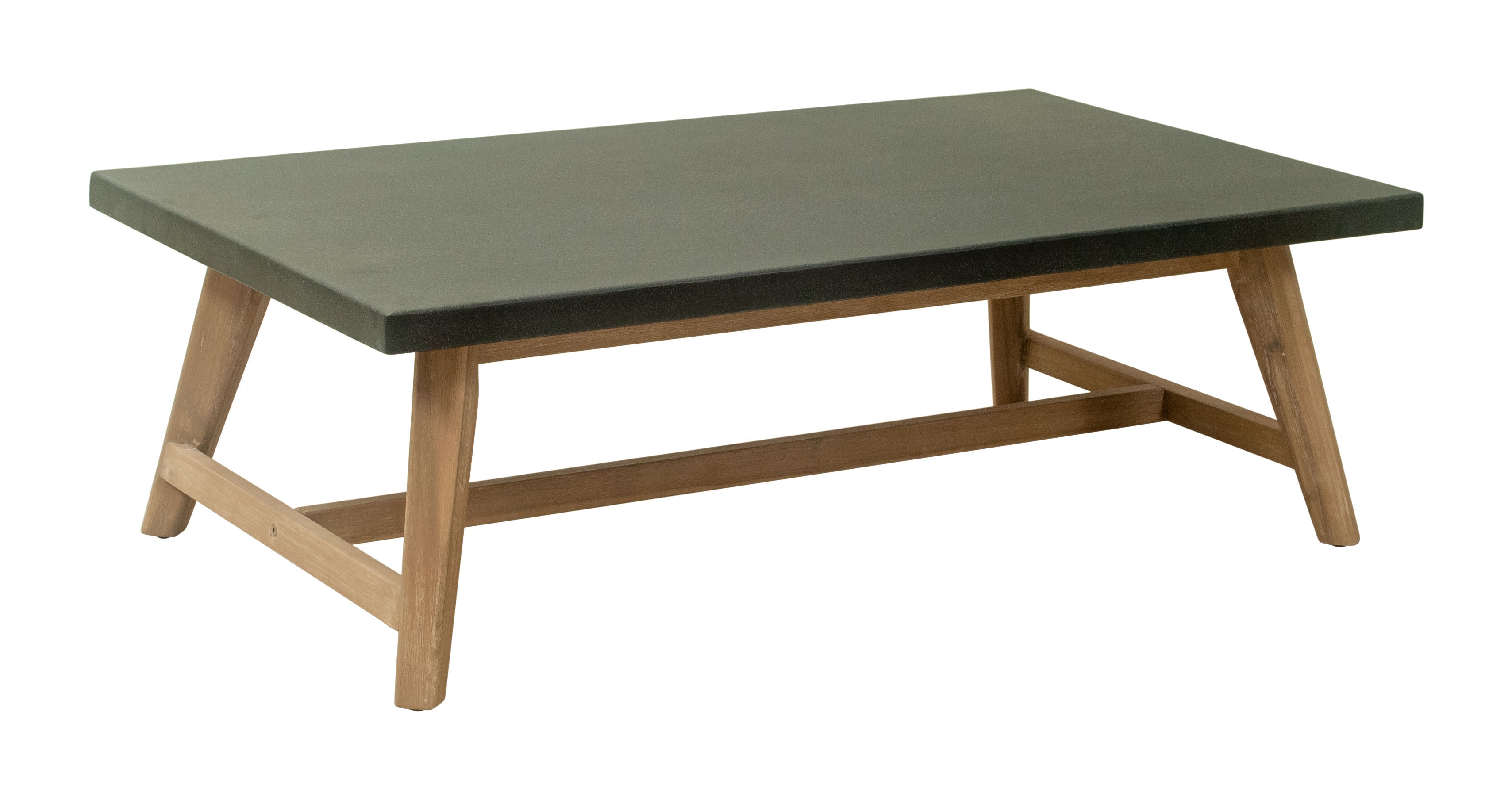 Dert Coffee Table in Graphite: Modern Terrazzo & Acacia Wood Design fo
