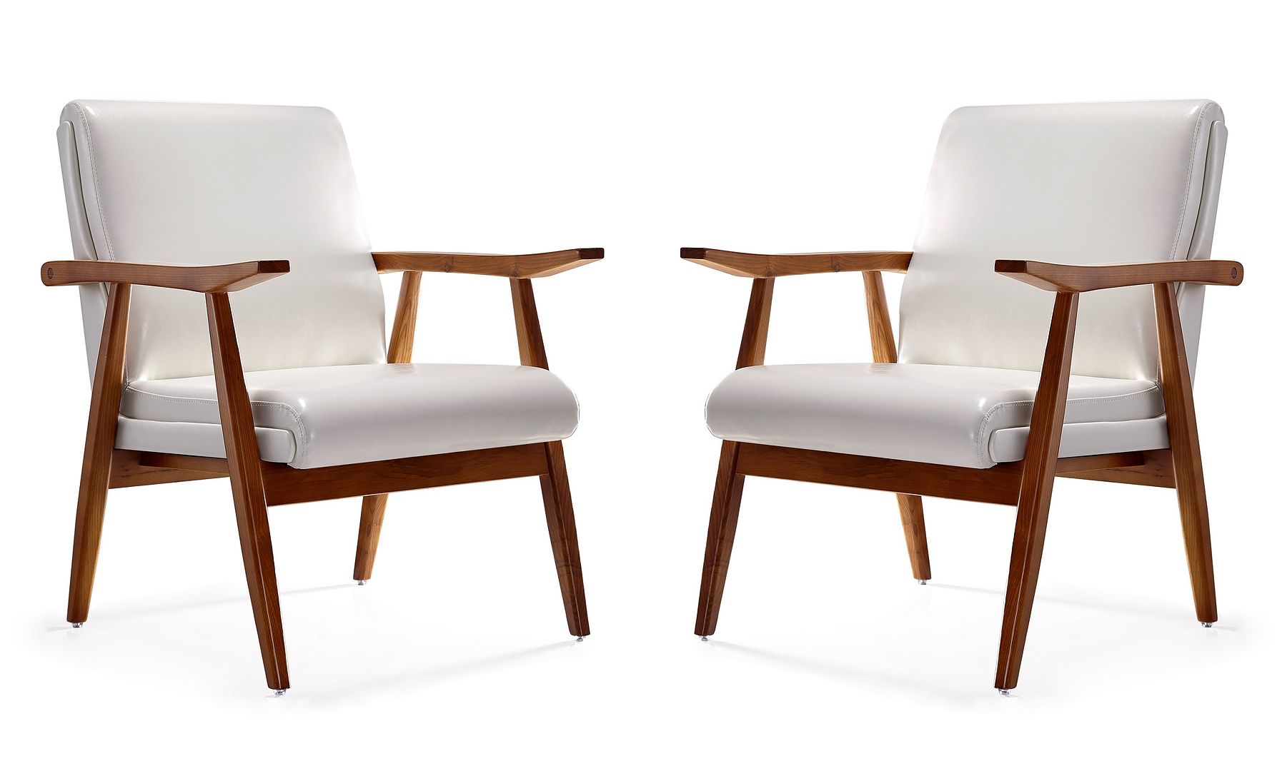 ArchDuke Luxurious Mid-Century Modern Accent Chairs - Set of 2, Stylis