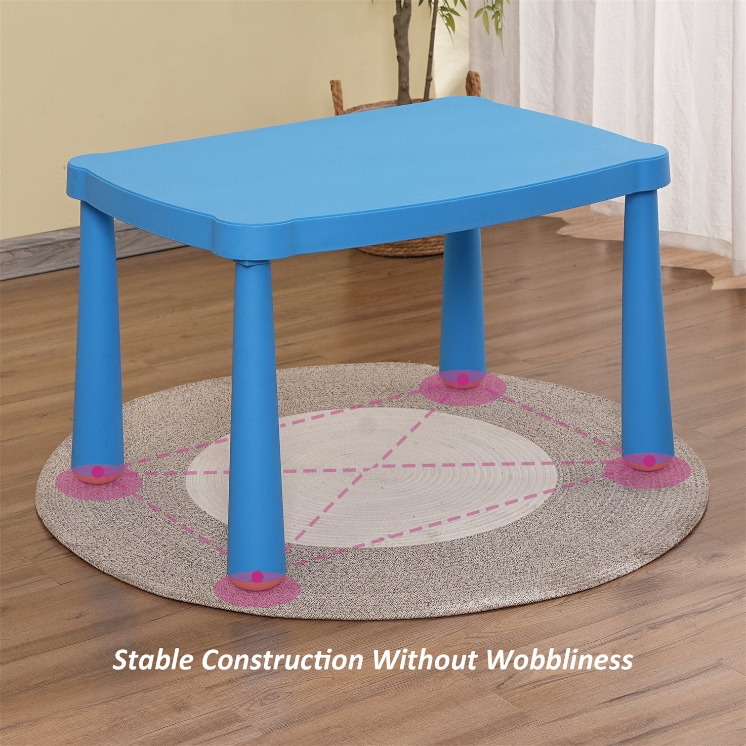 Kids Table Spacious Rectangular Activity Table For School Home Play Re