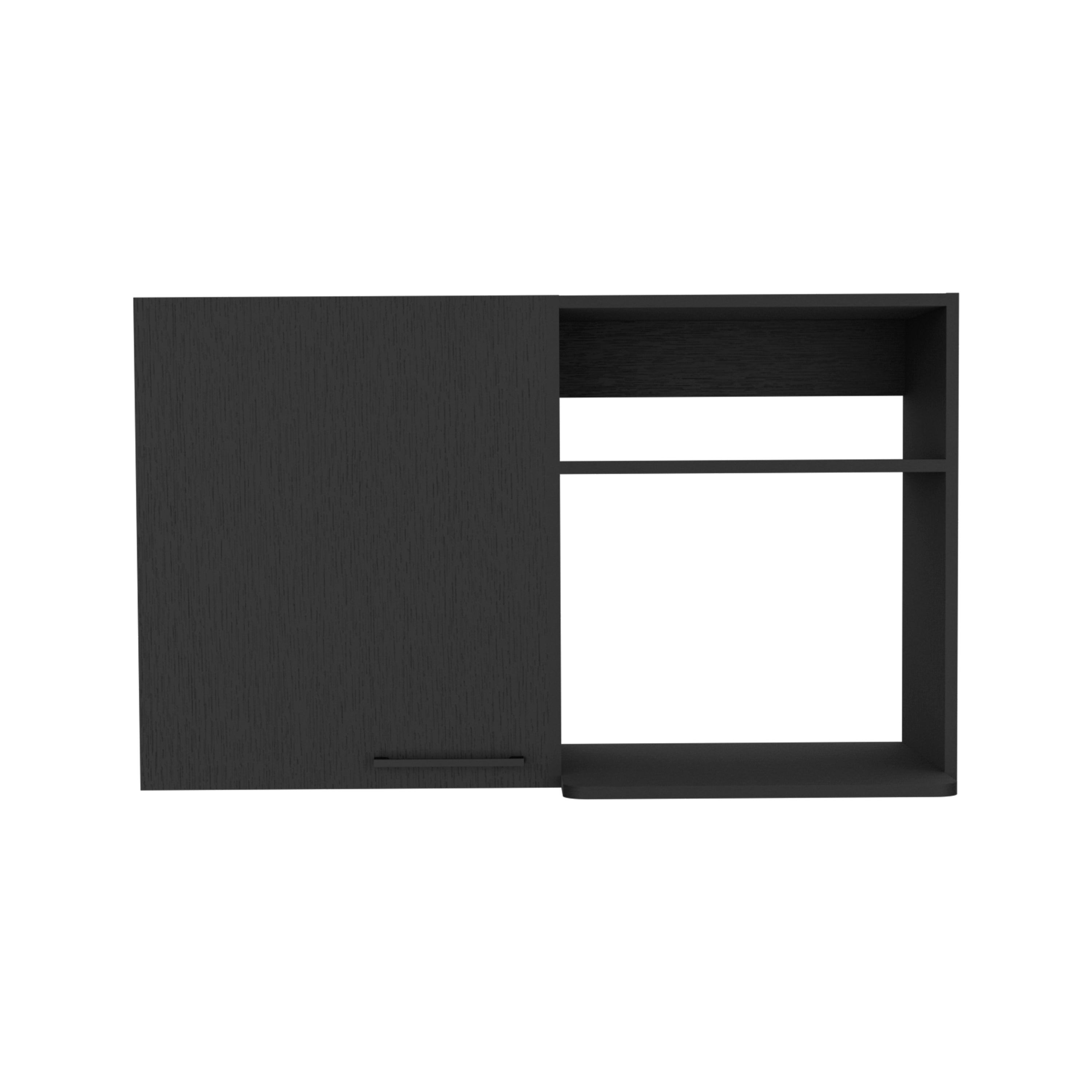 Napoles Wall Cabinet with One Door and Two Shelves, Space-Saving Parti