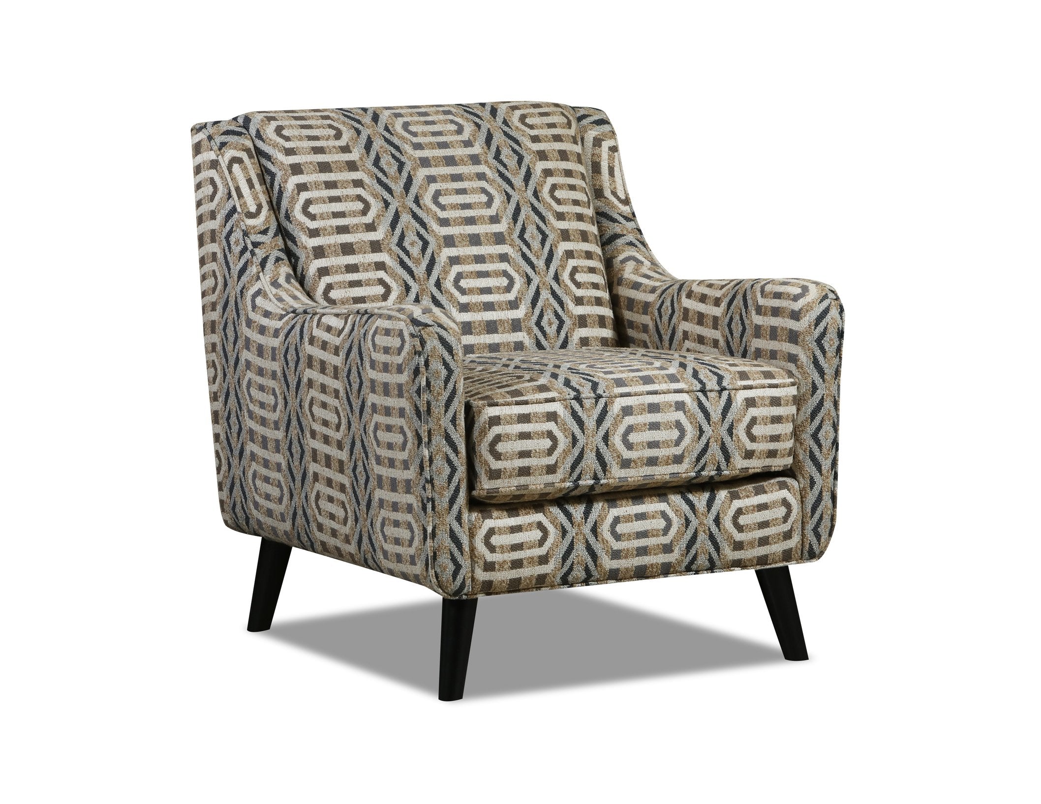 Silversmith Coffee Armada Accent Chair - Unique, Durable Design with F