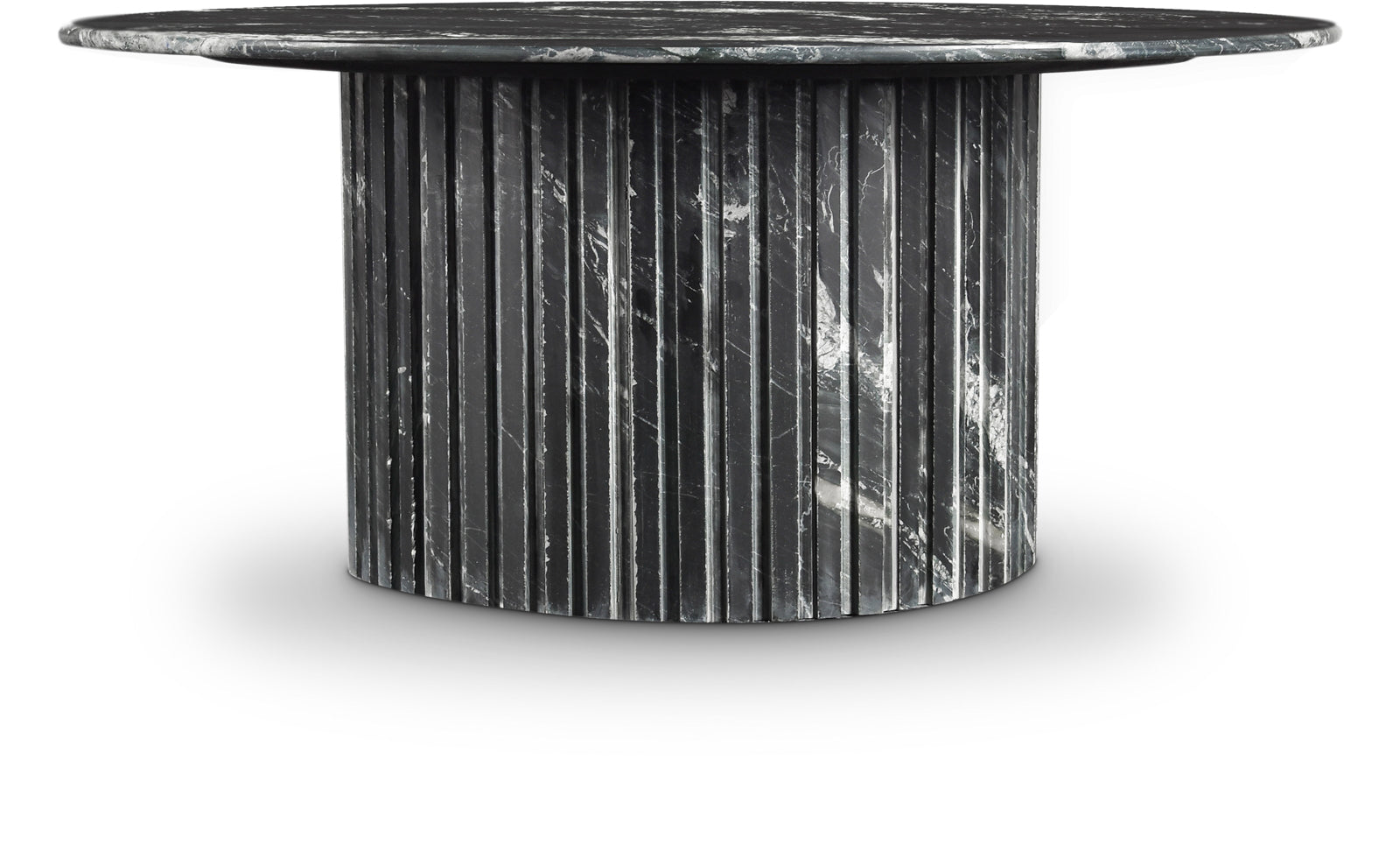 Genoa Coffee Table: Handcrafted Marble Elegance with Unique Veining an