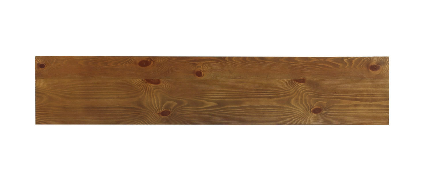 Garrison Oak Finish Console Table With Lower Display Shelf, Sturdy Tap