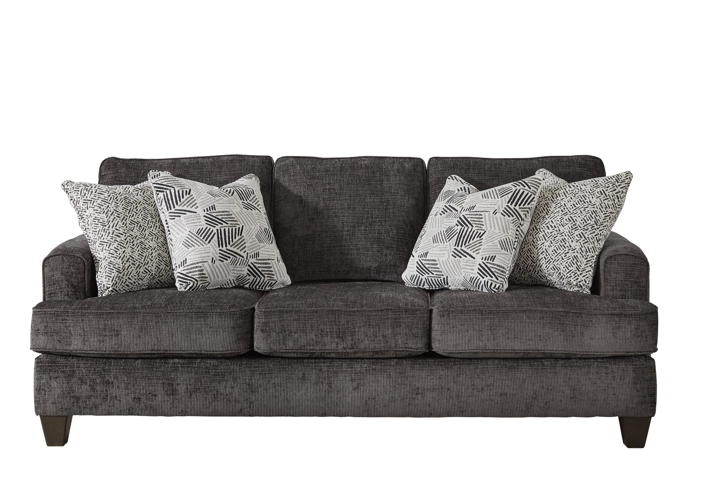 Wowza Dusk Queen Sleep Sofa in Grey – Stylish Comfort with Rounded Arm