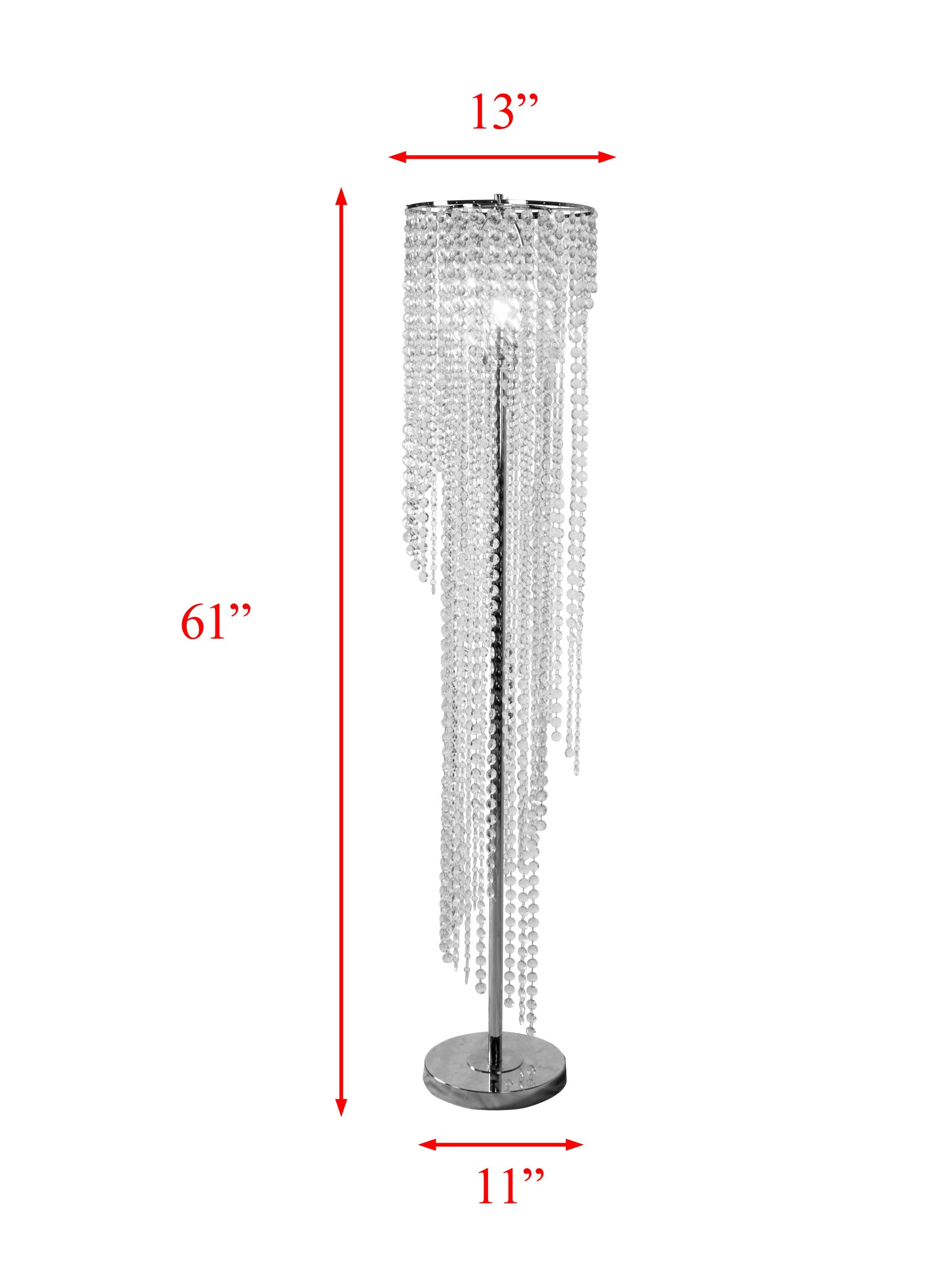 Elegant Crystal Arch Lamp With Marble Base And Crystal Lattice Shade F