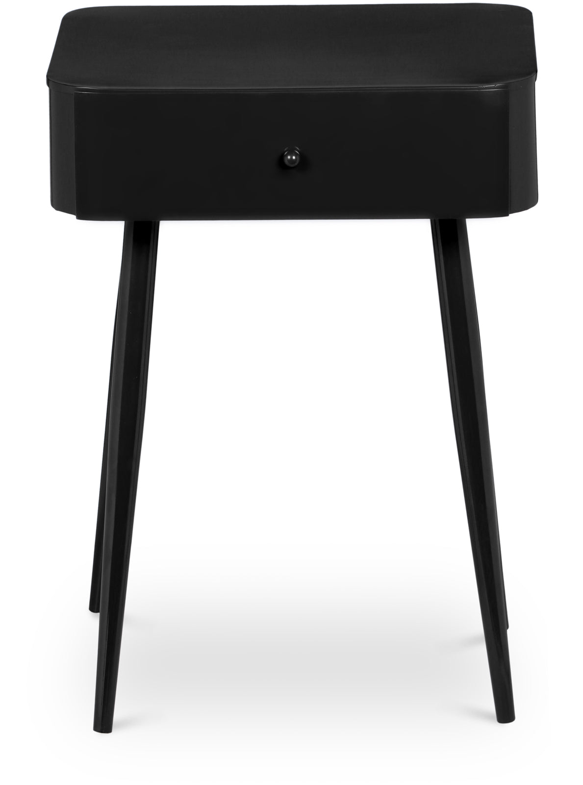 Rylan Night Stand - Modern Metal Storage Table with Drawer for a Styli