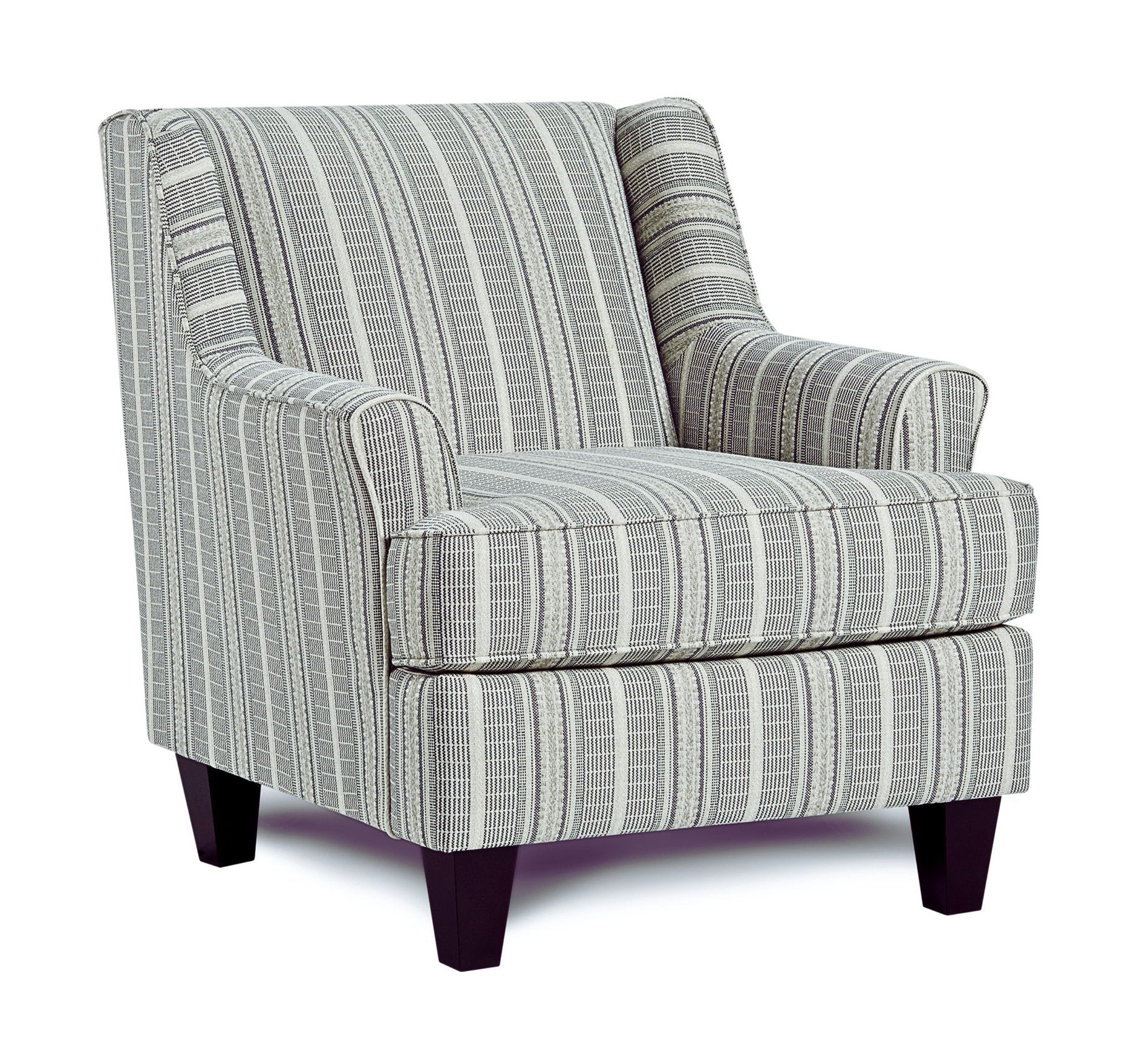Awesome Farmhouse Indigo Accent Chair with Reversible Cushion and Stai