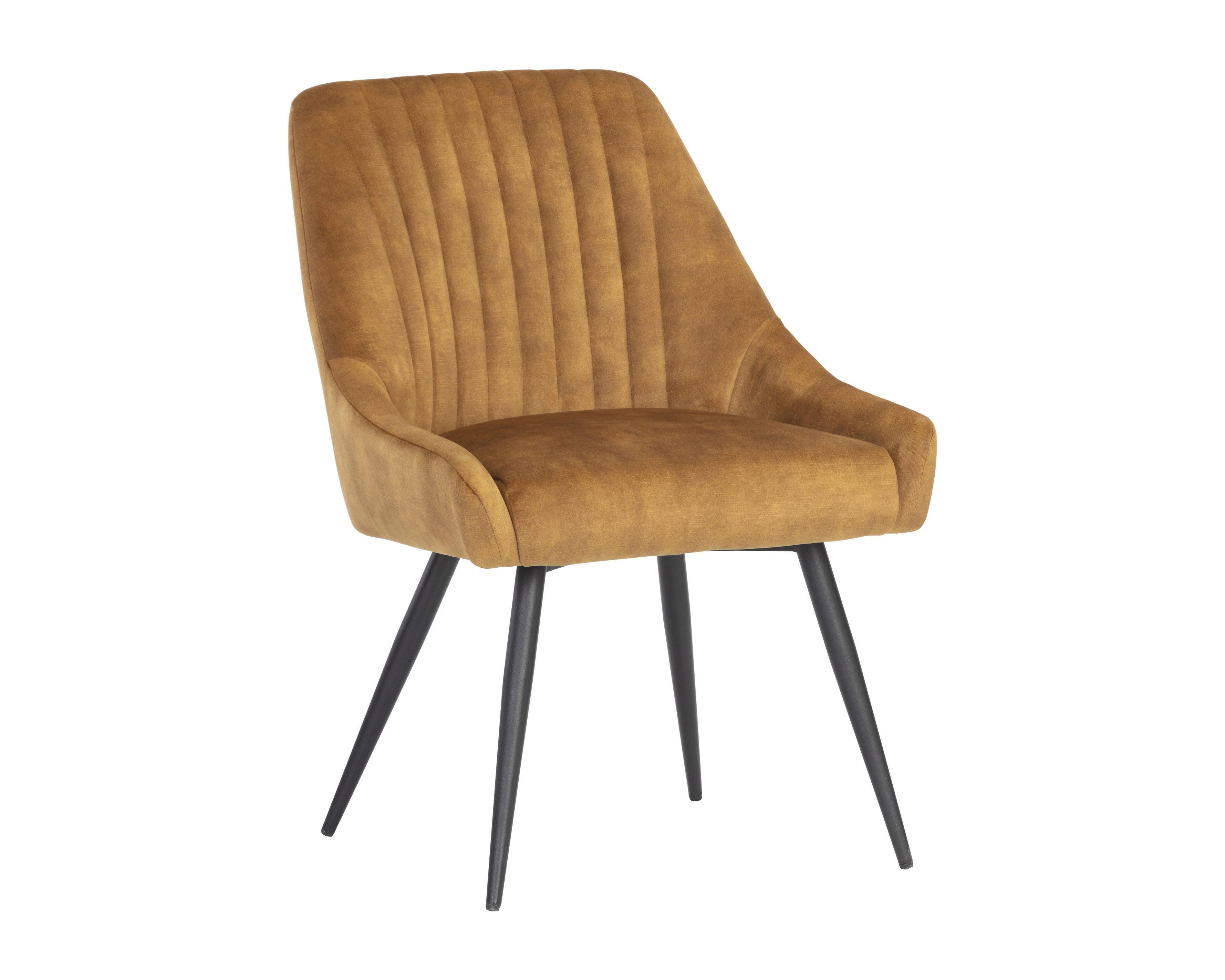 Chardon Dining Chair - Glamorous Channel Tufting in Stylish Nono Petro