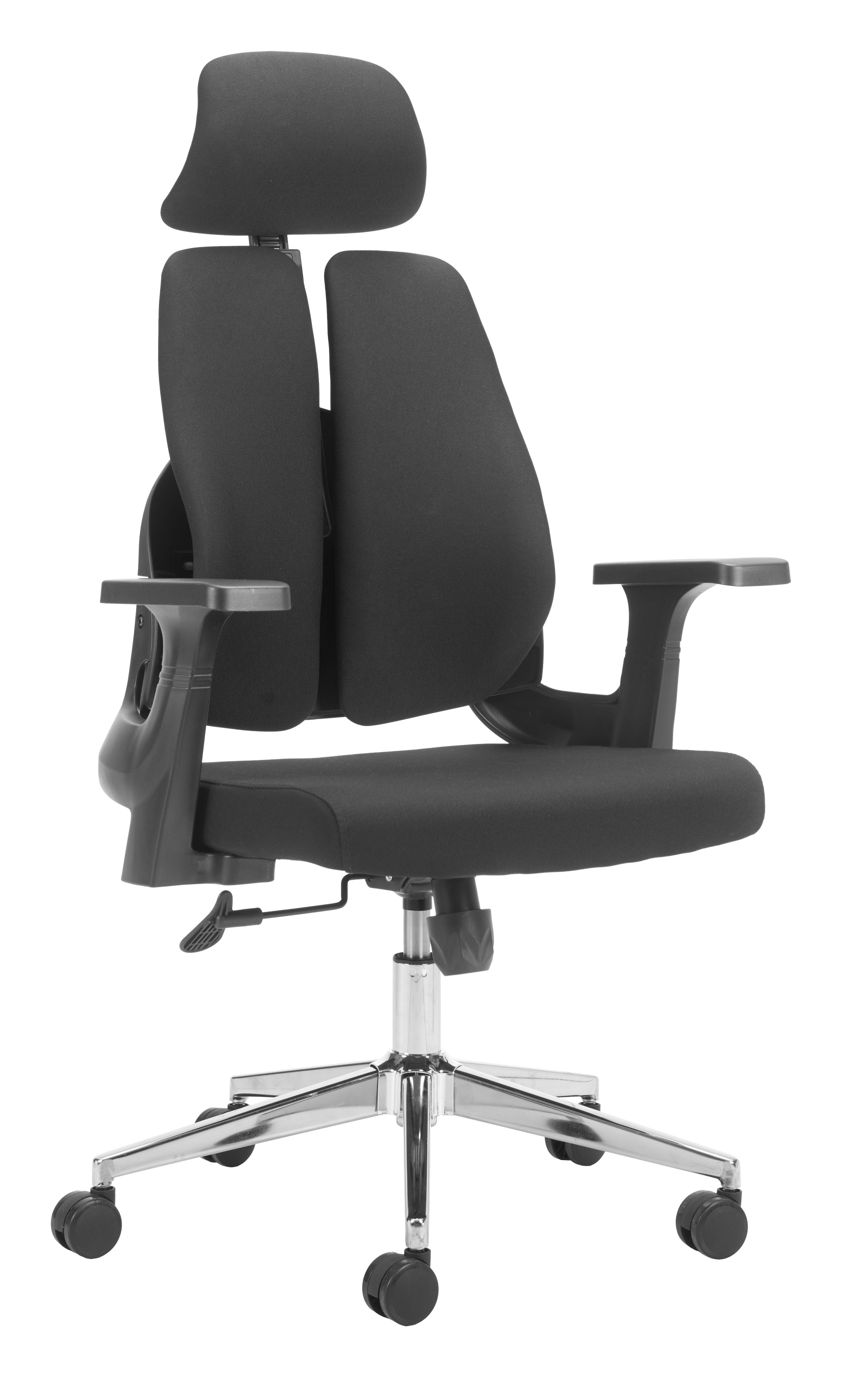 Genric Office Chair Black - Modern Mesh Design with Chromed Steel, Per