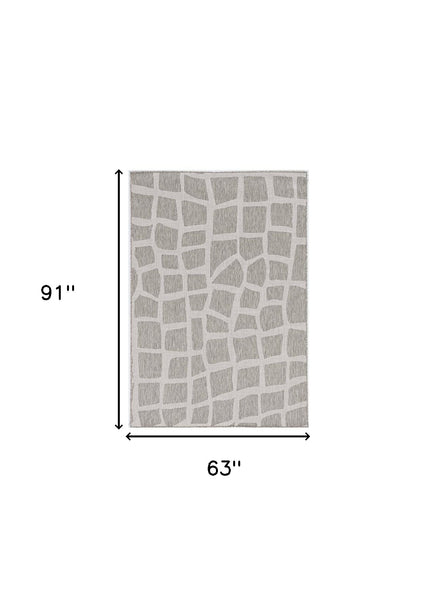 Stylish Gray Abstract Outdoor Rug - Elevate Your Space with Modern Des ...