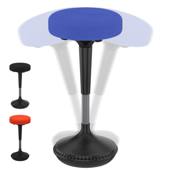 Blue Wobble Stool – Ergonomic Tall Swivel Active Balance Chair for Hea ...