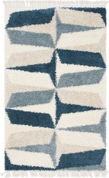 Hygge Shag Rug - Luxurious Geometric Design for Versatile Spaces, Easy ...