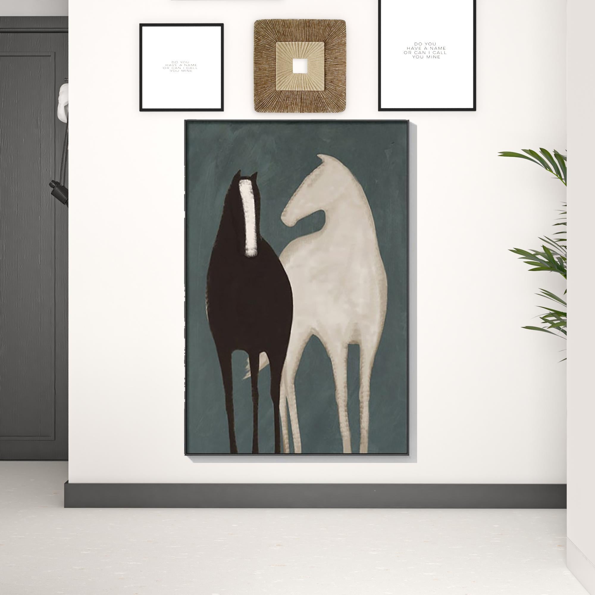 Black and White Fabric Wall Decor - Stylish, Modern Wall Art to Elevat