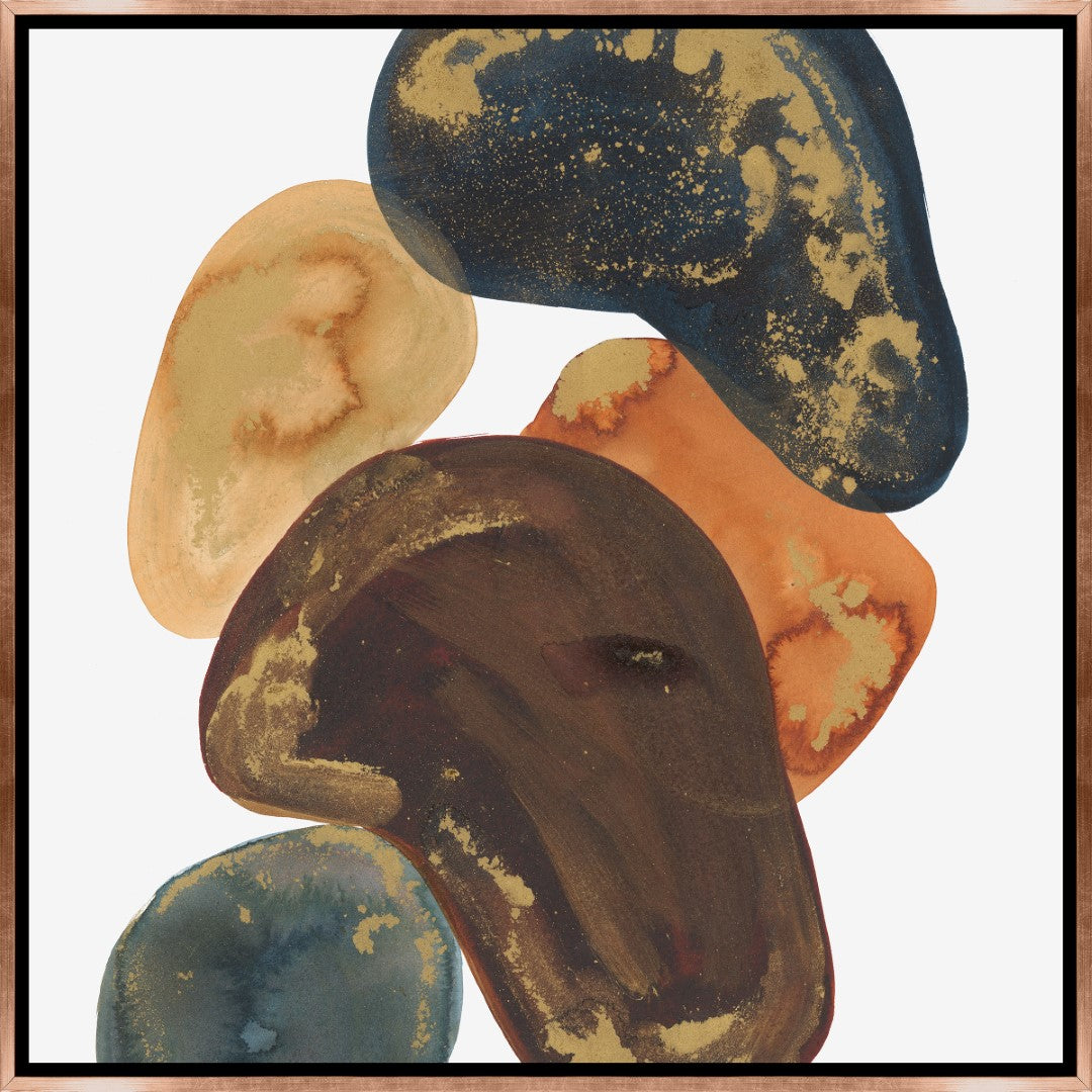 Colored Pebbles II by Danielle Davis - Stunning Gallery-Wrapped Giclee