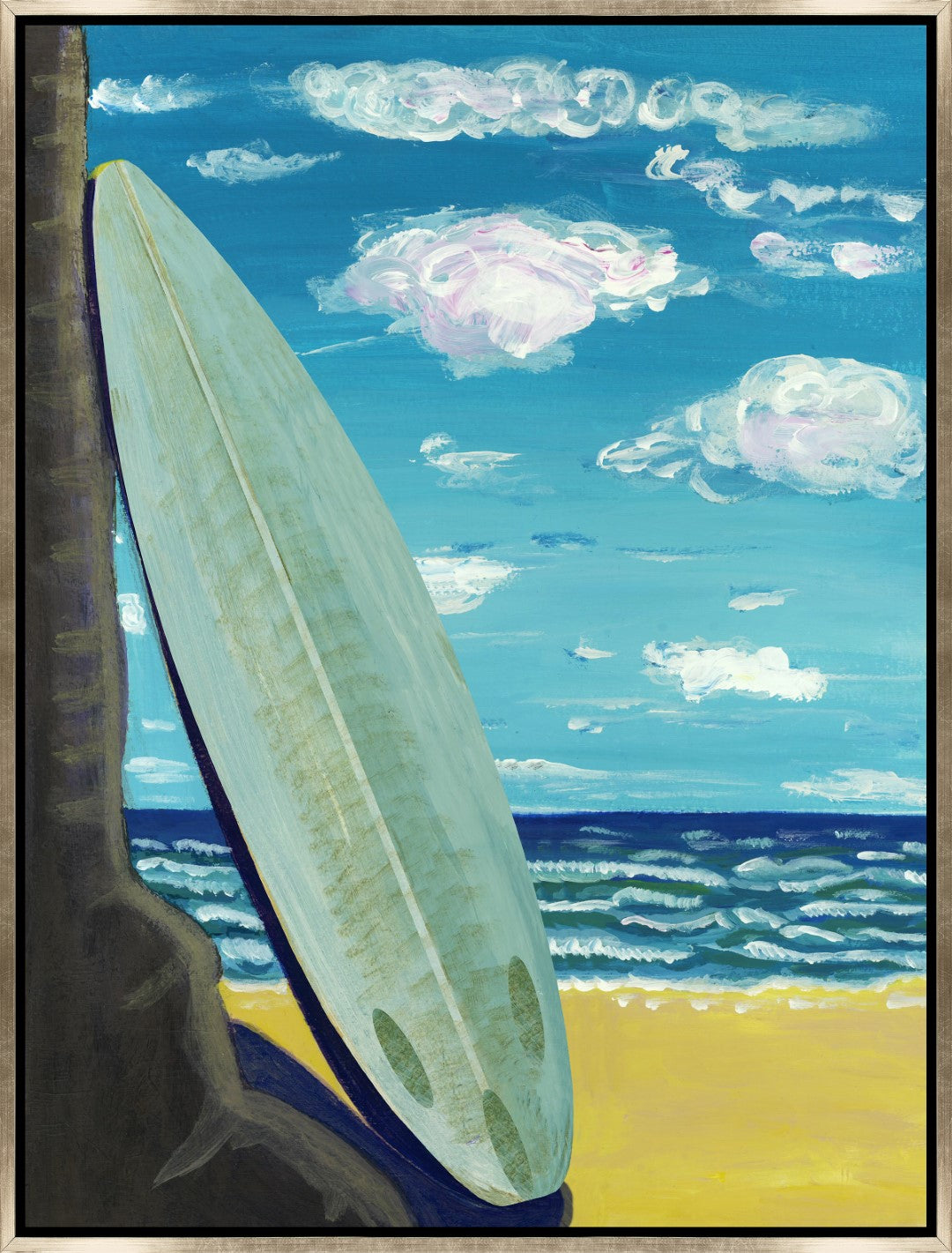 Day in the Surf by Charlie Brock - Stunning Gallery-Wrapped Giclee Can