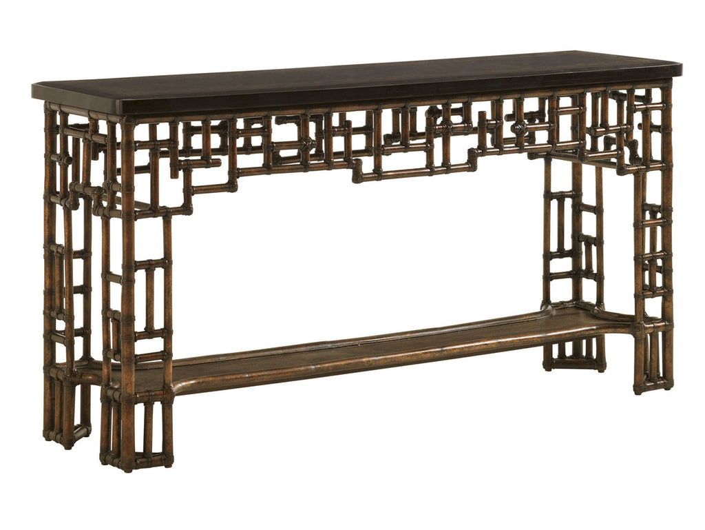 Tommy Bahama Home Mystic Console - Elegant Pan-Asian Design with Ribbo ...