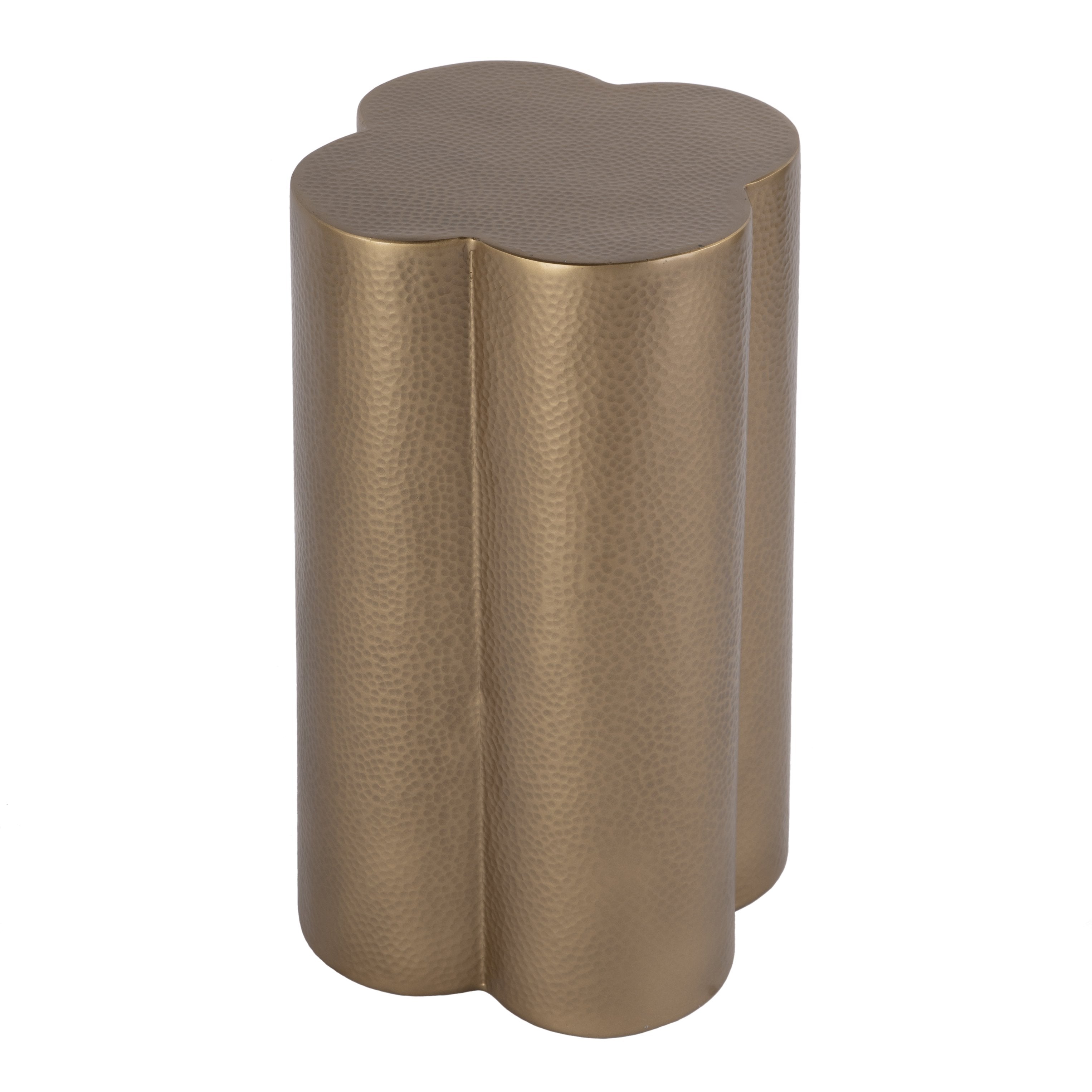 Colmar Artistic Clover Shaped Accent Table - Stylish Metal Design for