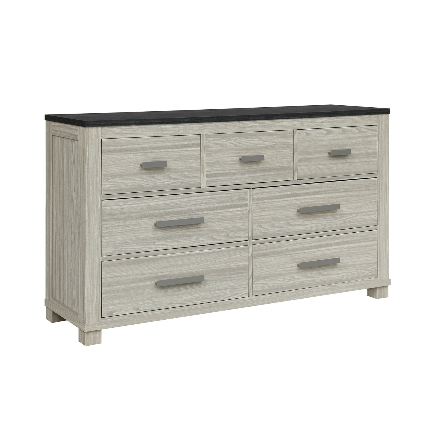 Augusta Solid Wood Full Bed With Lit Panel Headboard, Low Profile Desi
