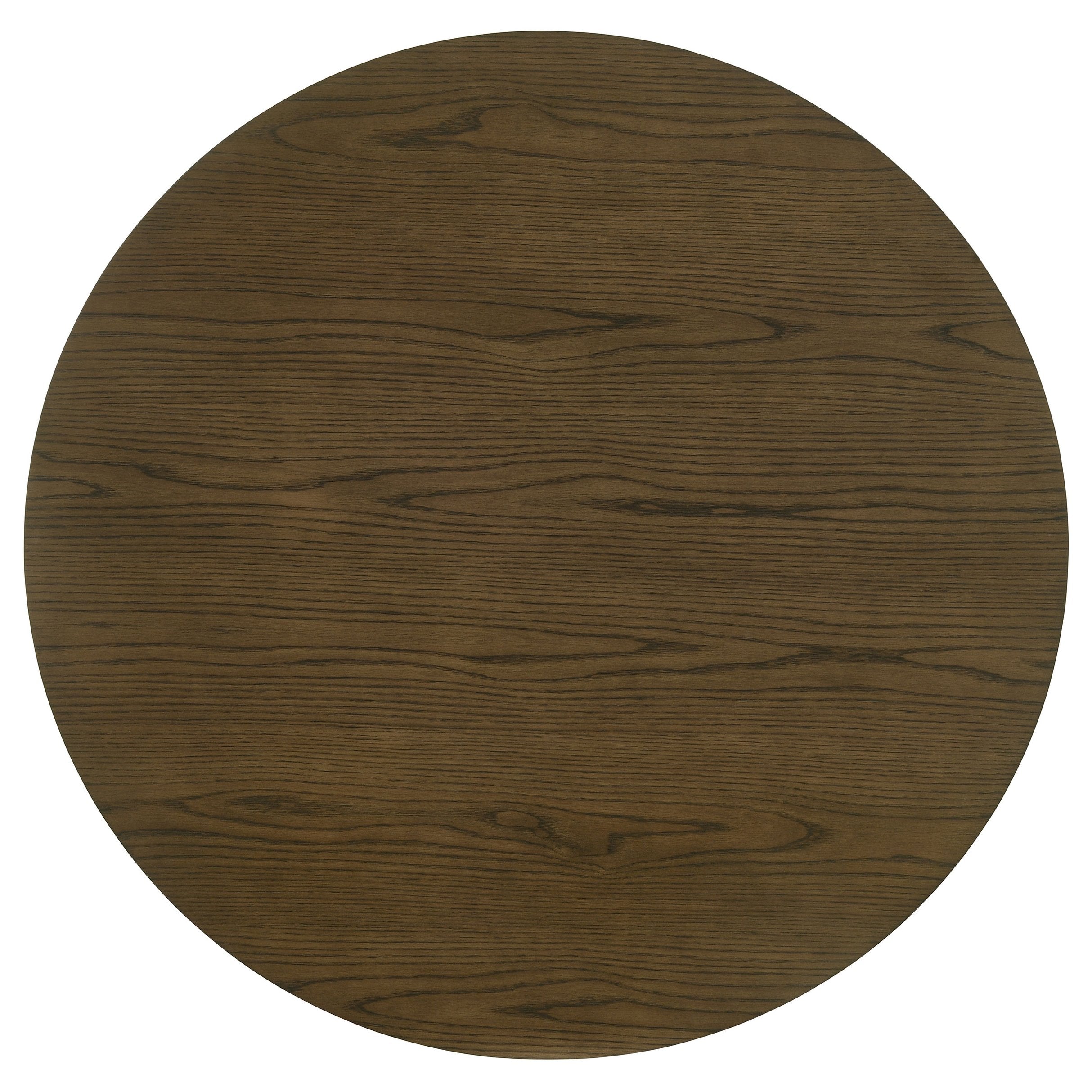 Crispin Rustic Round Counter Height Dining Table With Lower Display Sh