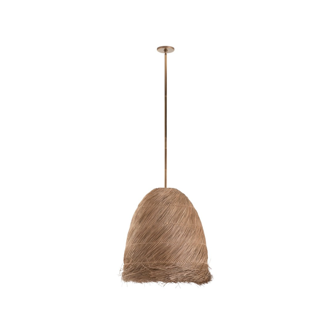 Tulum Pendant Light – Bohemian Elegance with Unique Brown Finish for M