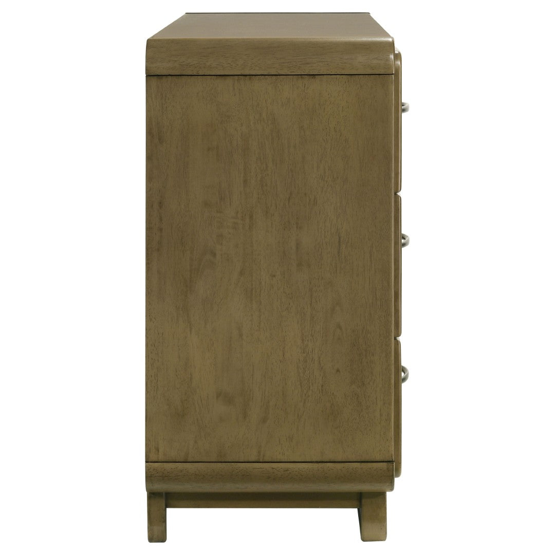 Tully 6-Drawer Dresser In Warm Nutmeg Finish - Stylish Storage Solutio