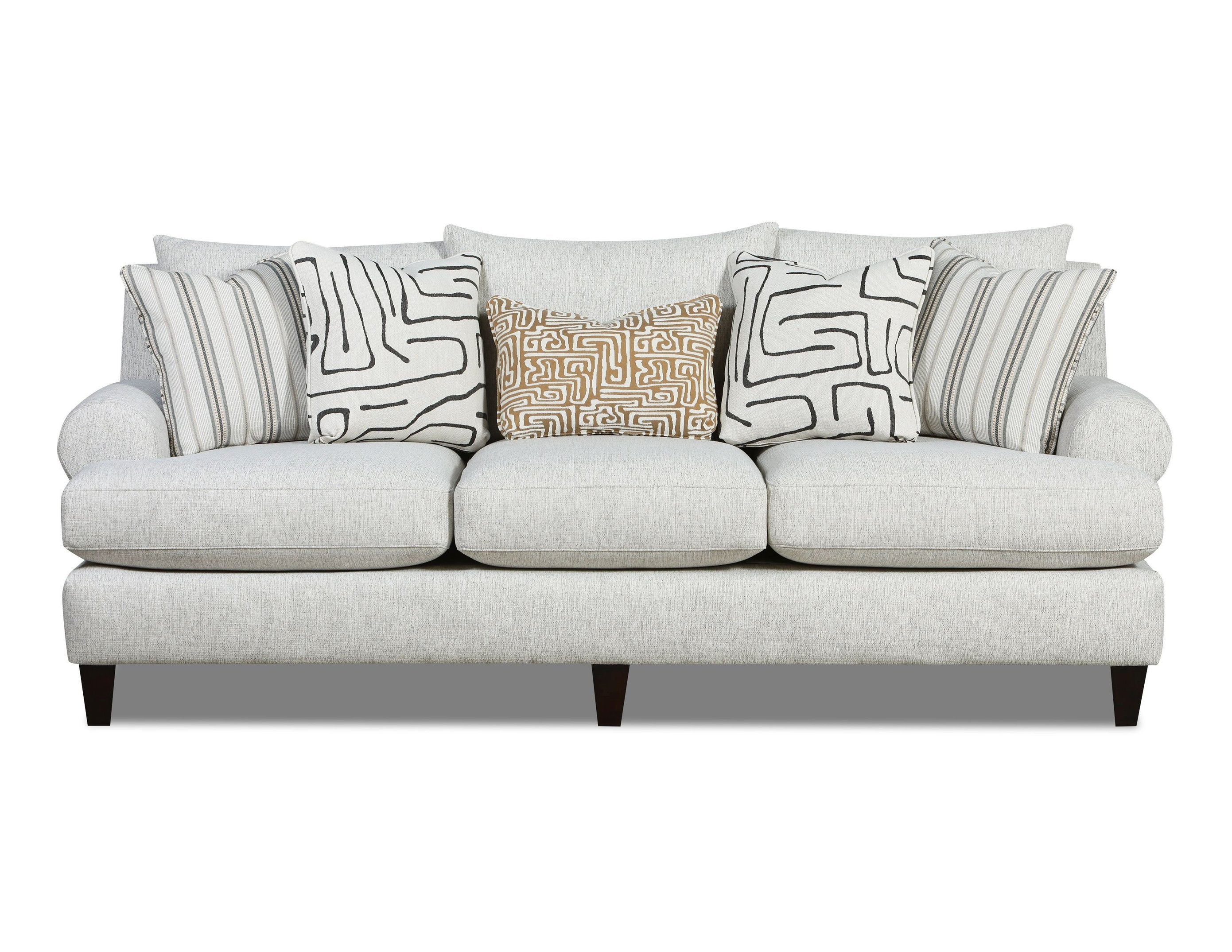 Durango Pewter Sofa - Luxe Living Collection with Reversible Cushions