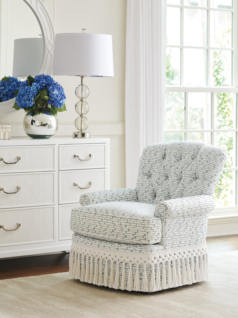 Kempton Swivel Chair - Modern Traditional Design with Bold Colors, Tuf ...