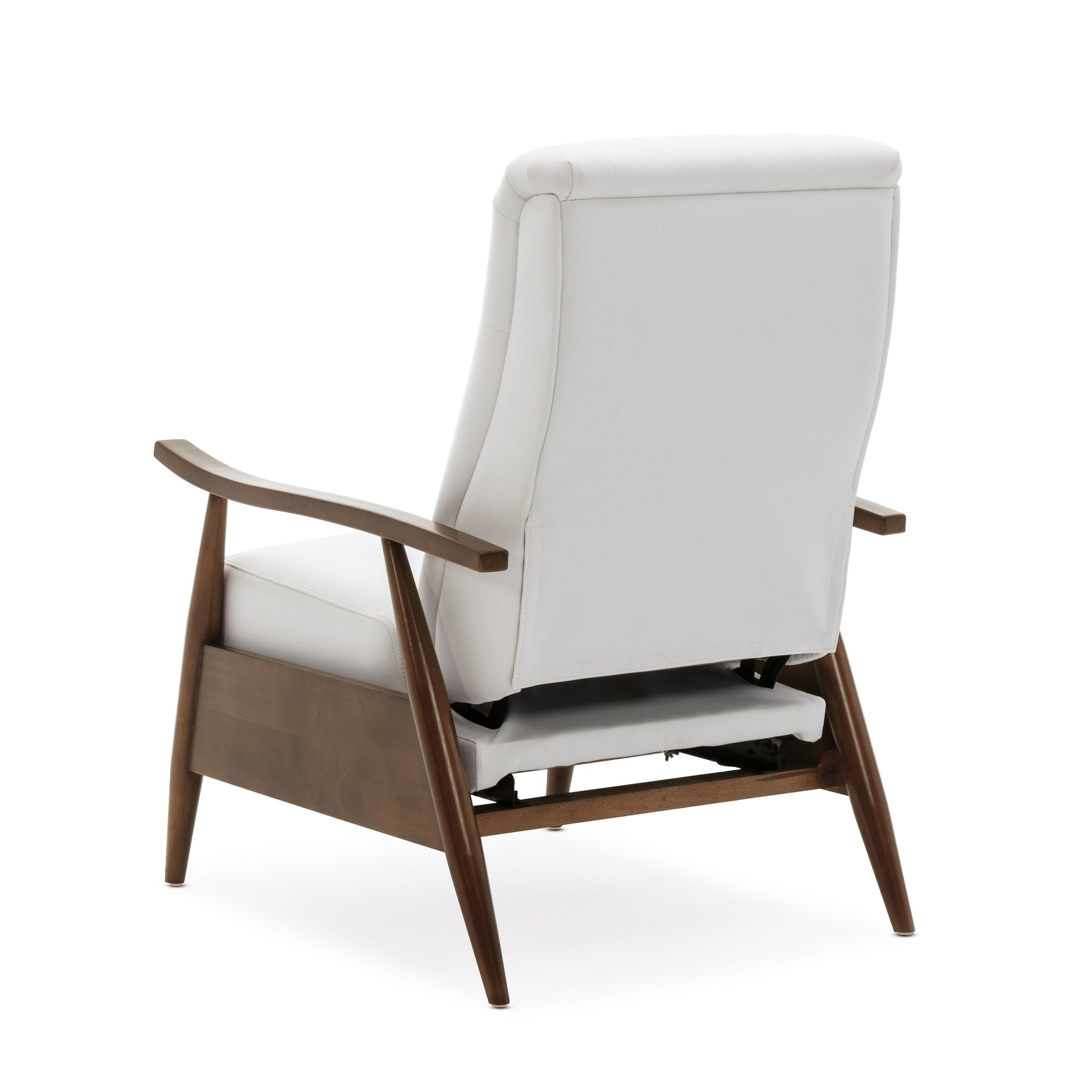 Sarasota Wood Arm Push Back Recliner With Leather Gel Upholstery, Ches