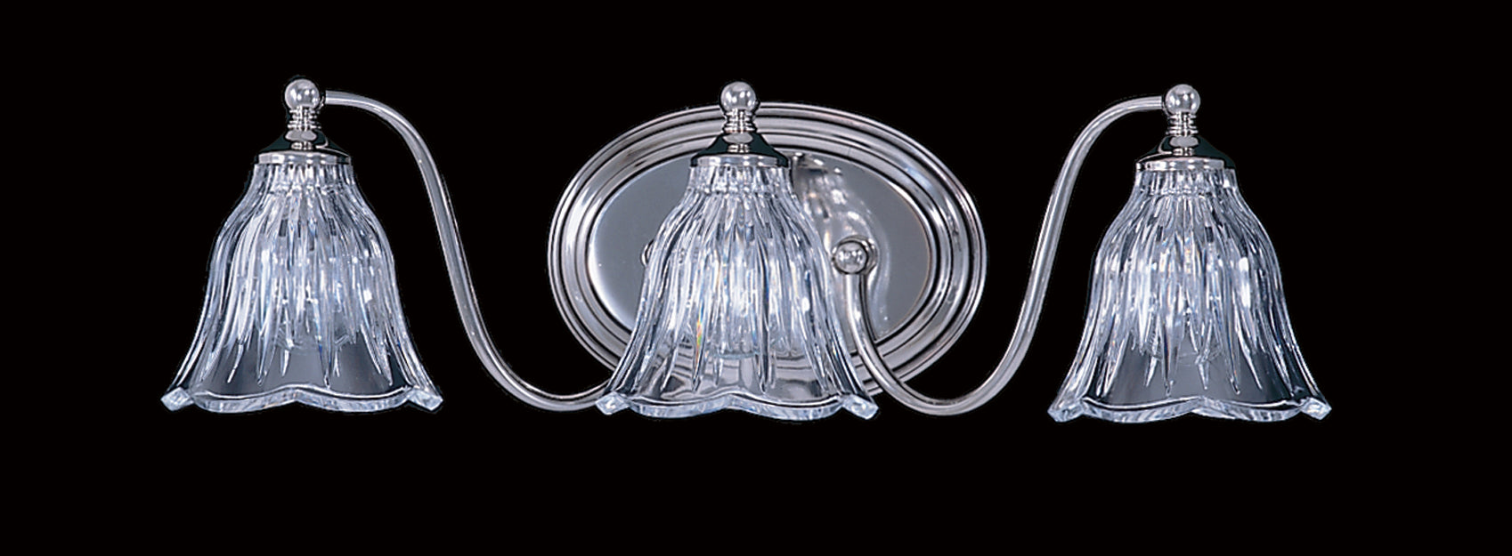 3-Light Elegant Geneva Sconce with Crystal Shades for Stunning Light R