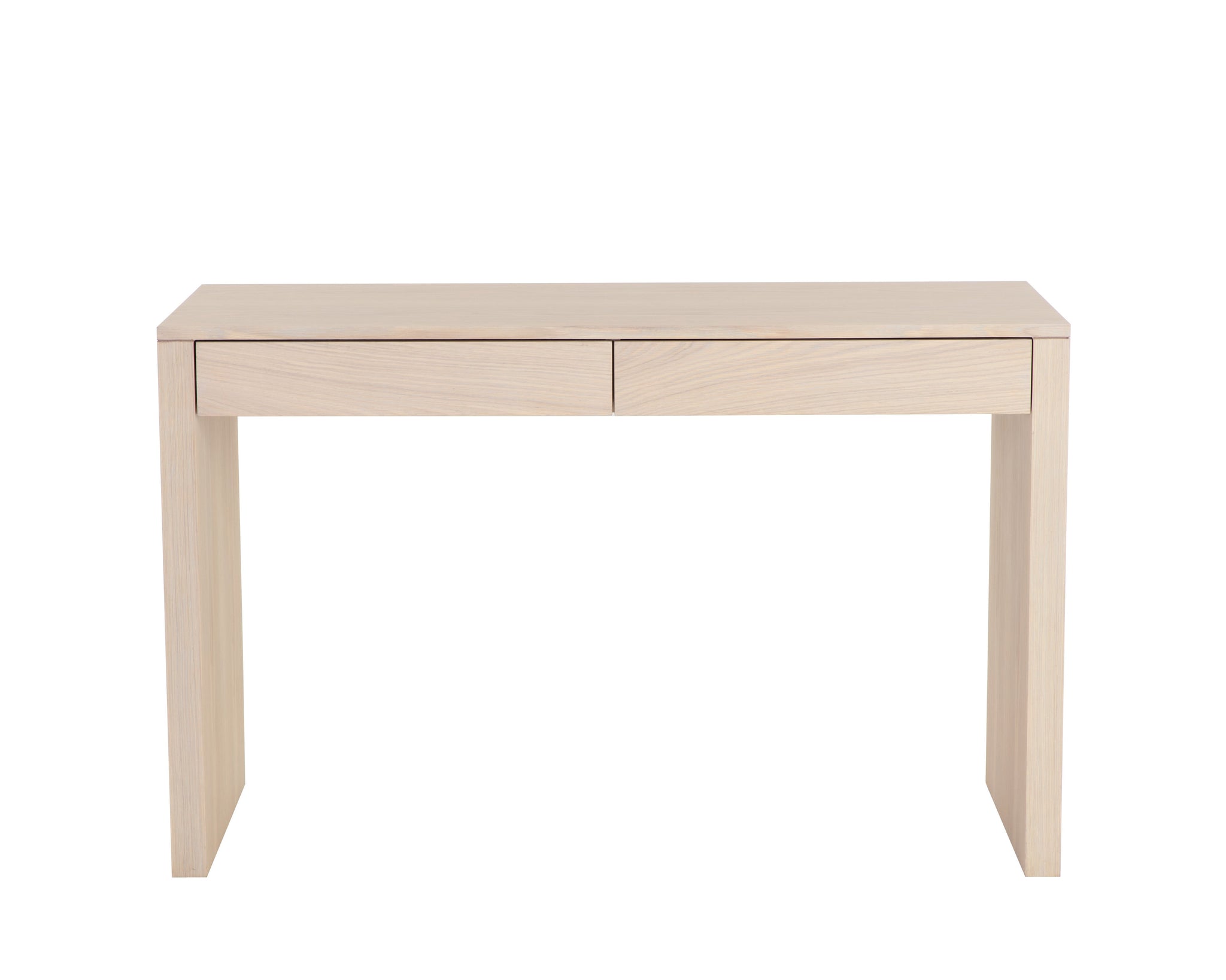 DUTAD Modern Desk in Light Oak - Sleek Design with Dual Discrete Drawe