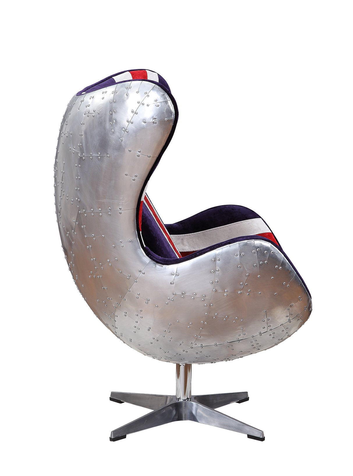 Brancaster Retro Top Grain Leather High-Back Lounge Chair With Plush F