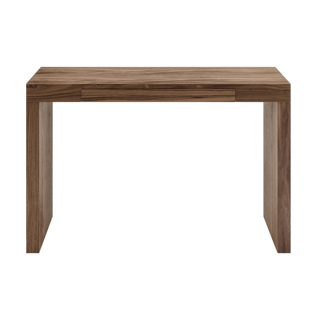Donald Console Table in Walnut - Stylish Design with Hidden Drawer for