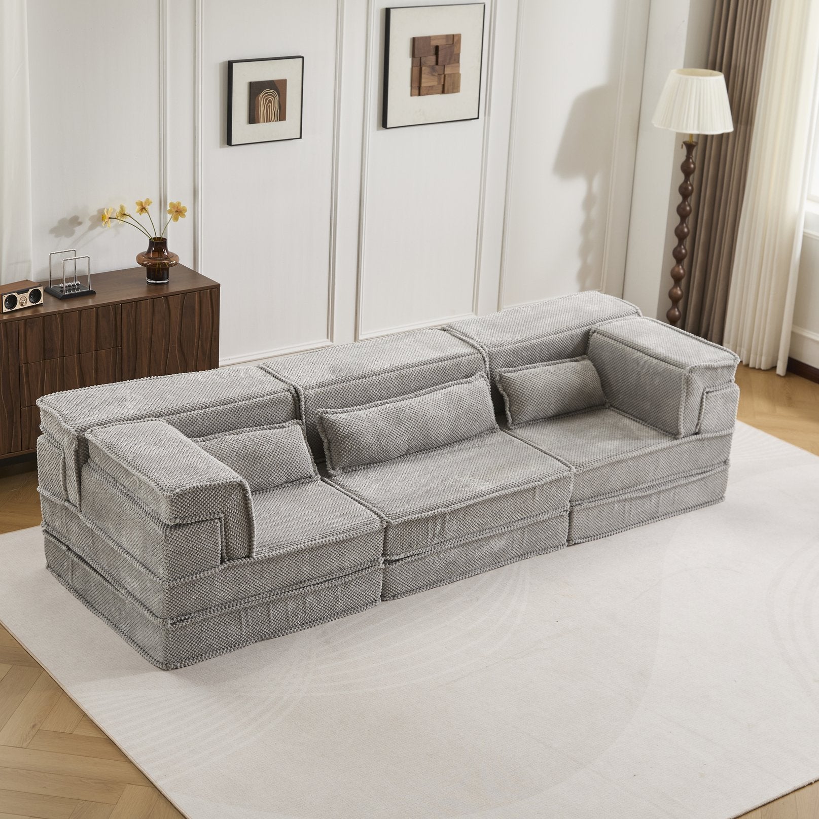 Compression Mahjong Sofa Bed – Versatile Modular Floor Sofa With No As