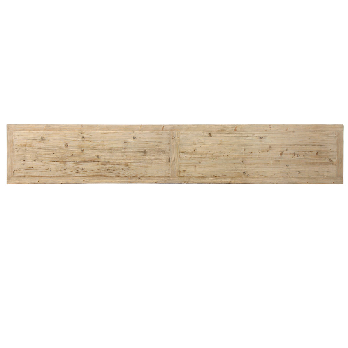 Capri Console Table with 6 Hidden Drawers - Elegant Natural Pine Wood