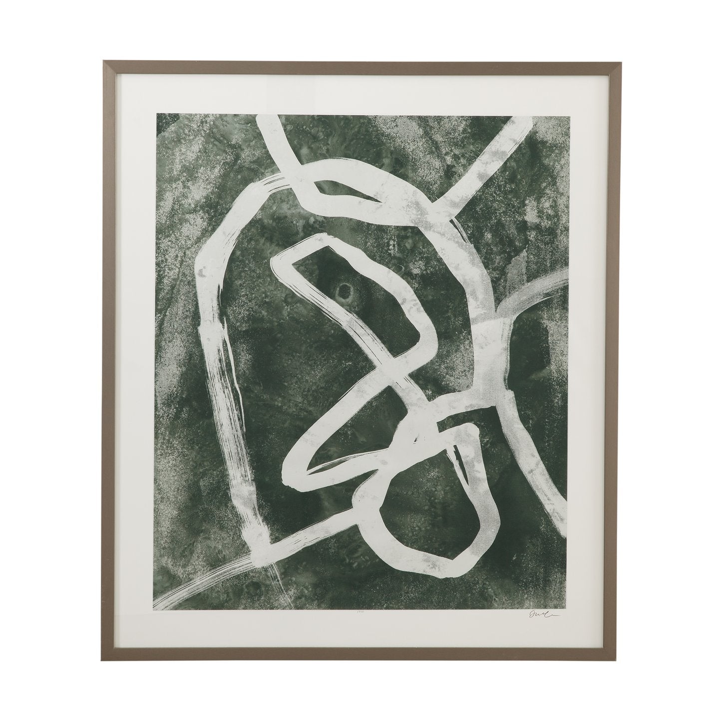 Chalk Framed Print in Elegant Pewter Shadow Box Molding - Perfect for