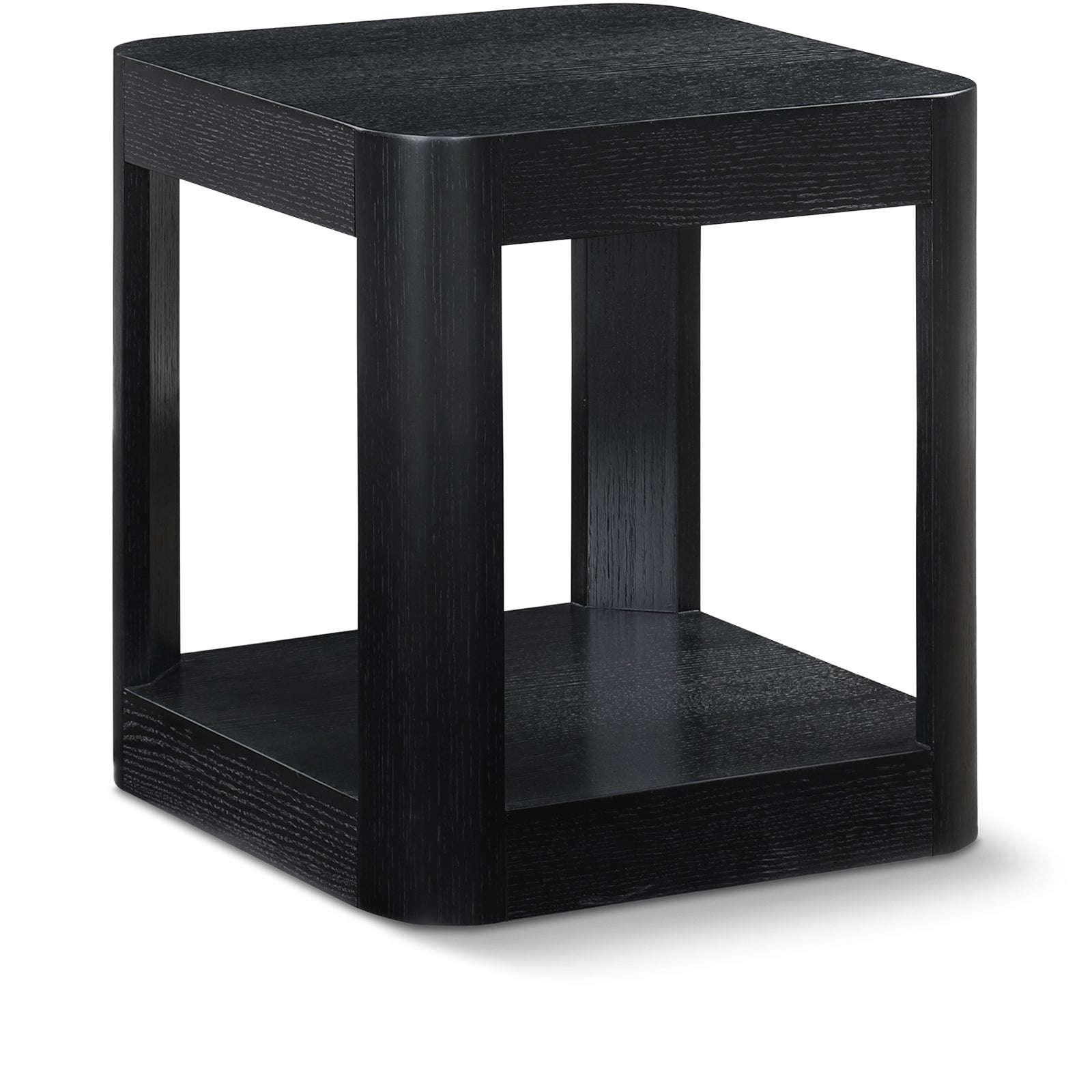 Reeves End Table - Stylish Art Deco Design with Sturdy Oak Veneer, Per