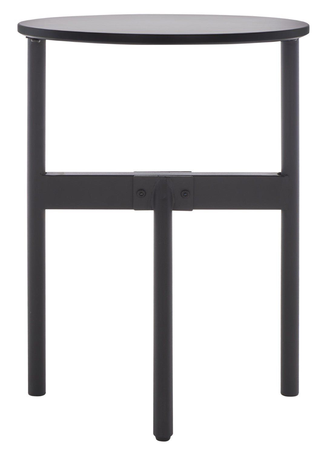 Gio Modern Accent Table - Sleek Black Mahogany Design For Small Spaces