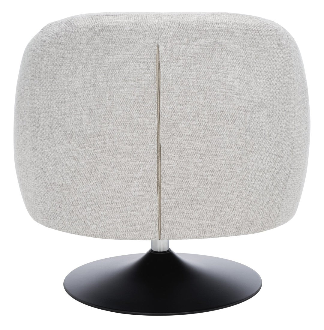 Ezro Upholstered Accent Chair - Chic Modern Barrel Design With Swivel