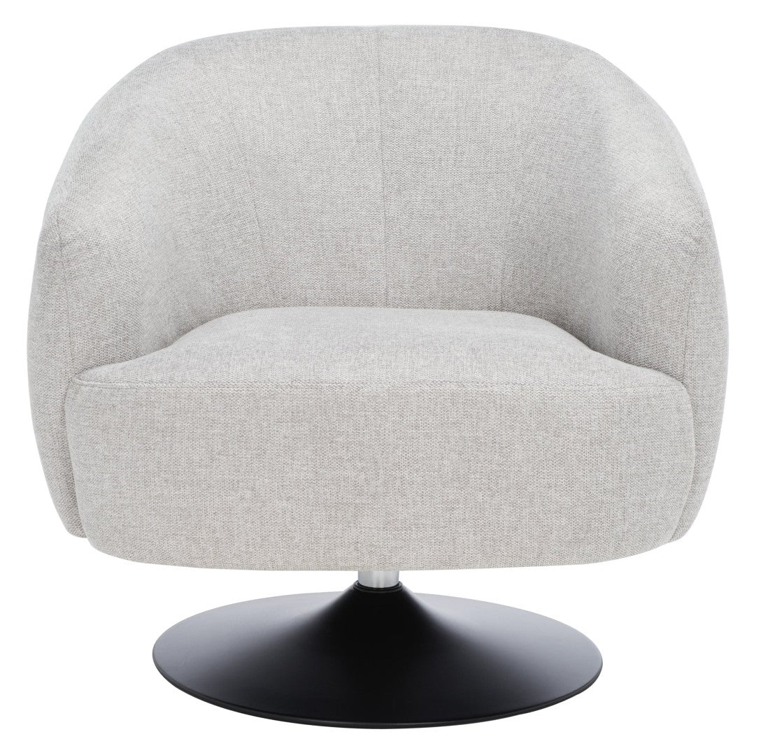 Ezro Upholstered Accent Chair - Chic Modern Barrel Design With Swivel